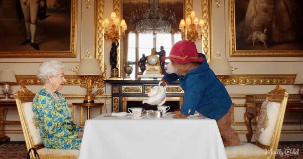 The time the Queen sat down for tea with Paddington Bear – Madly Odd!