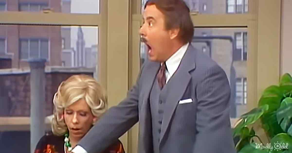 Tim Conway and Carol Burnett perform to roaring laughter