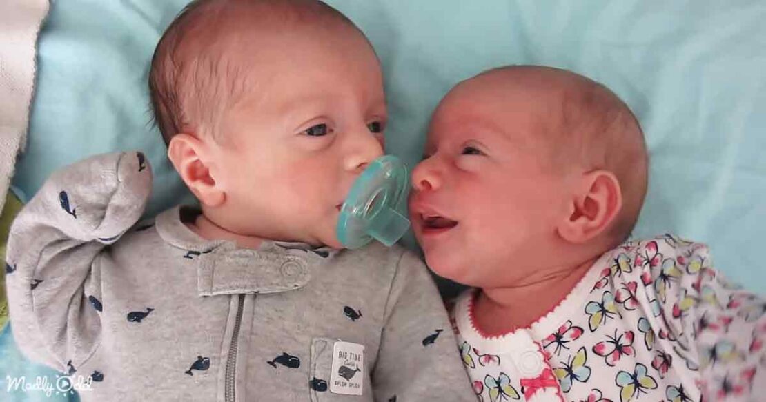 Newborn Twins Battle Over A Pacifier With Adorably Funny Results ...