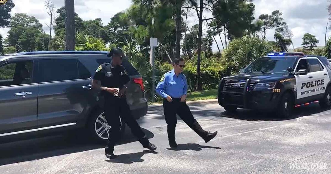 Talented police officers dance to “The Git Up” by Blanco Brown – Madly Odd!