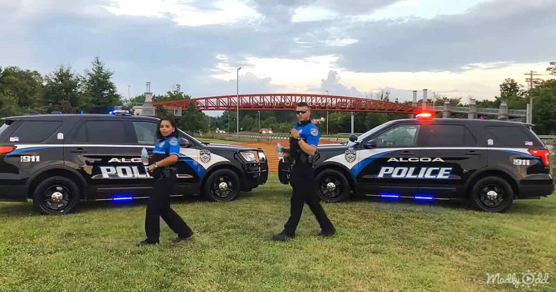 Talented police officers dance to “The Git Up” by Blanco Brown – Madly Odd!