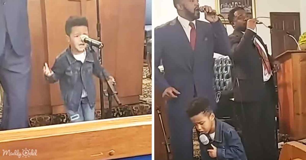 Adorable toddler moves church to tears with his singing and dancing ...