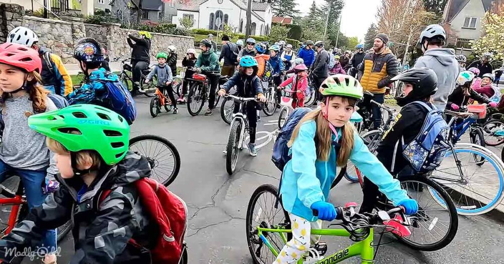 Kids start riding bikes to school and bring a town back to life – Madly ...