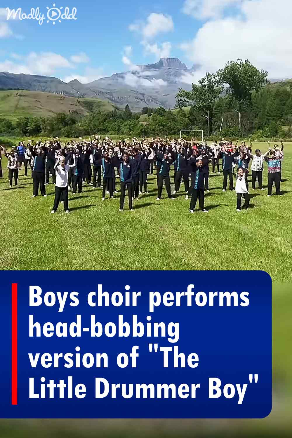 Boys choir performs head-bobbing version of “The Little Drummer Boy ...