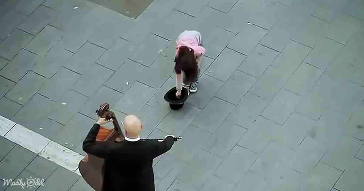 Girl drops coin into street musician’s hat and gets an unforgettable ...