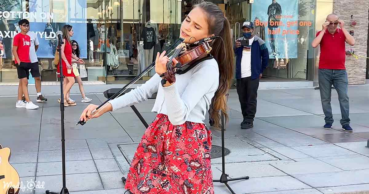 Ukrainian violinist performs Elvis classic on the street – Madly Odd!