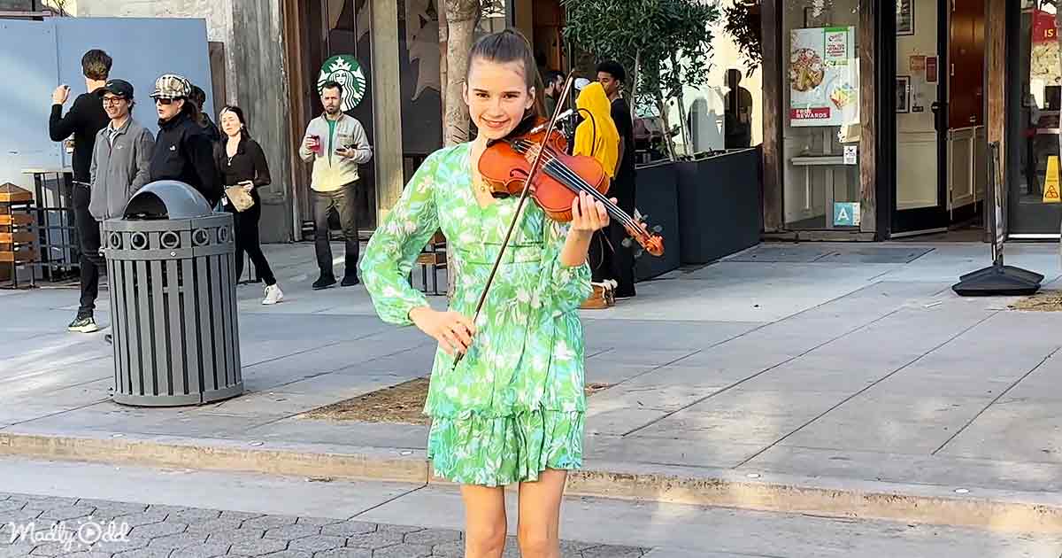 ‘80s hit ‘Gloria’ covered by Ukrainian street violinist – Madly Odd!