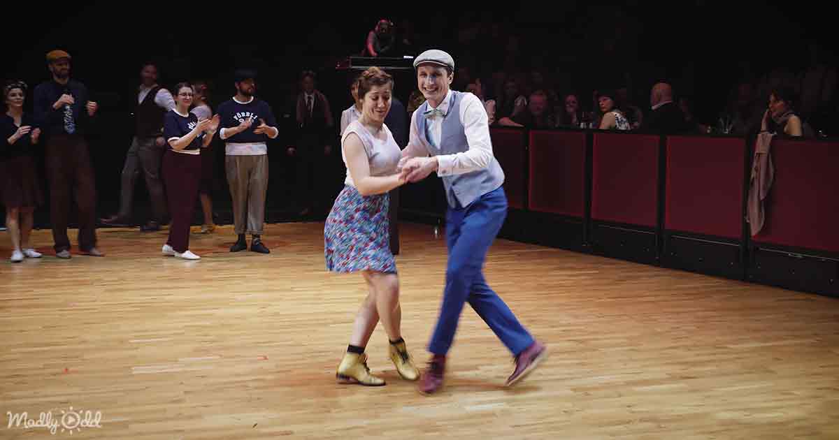 Swing dancing duo sizzles, twirling into hearts with electrifying moves ...