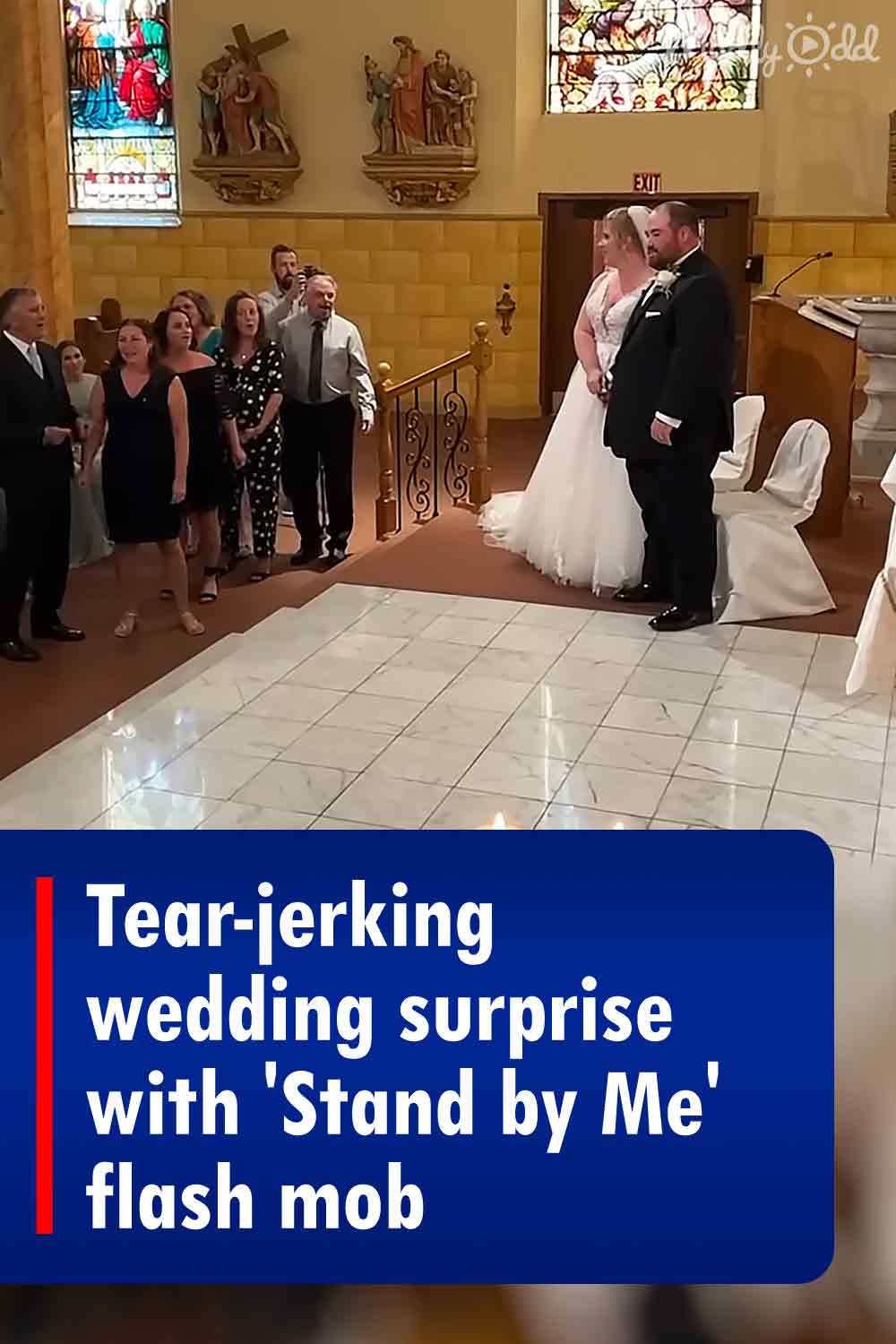 Tear-jerking wedding surprise with ‘Stand by Me’ flash mob – Madly Odd!