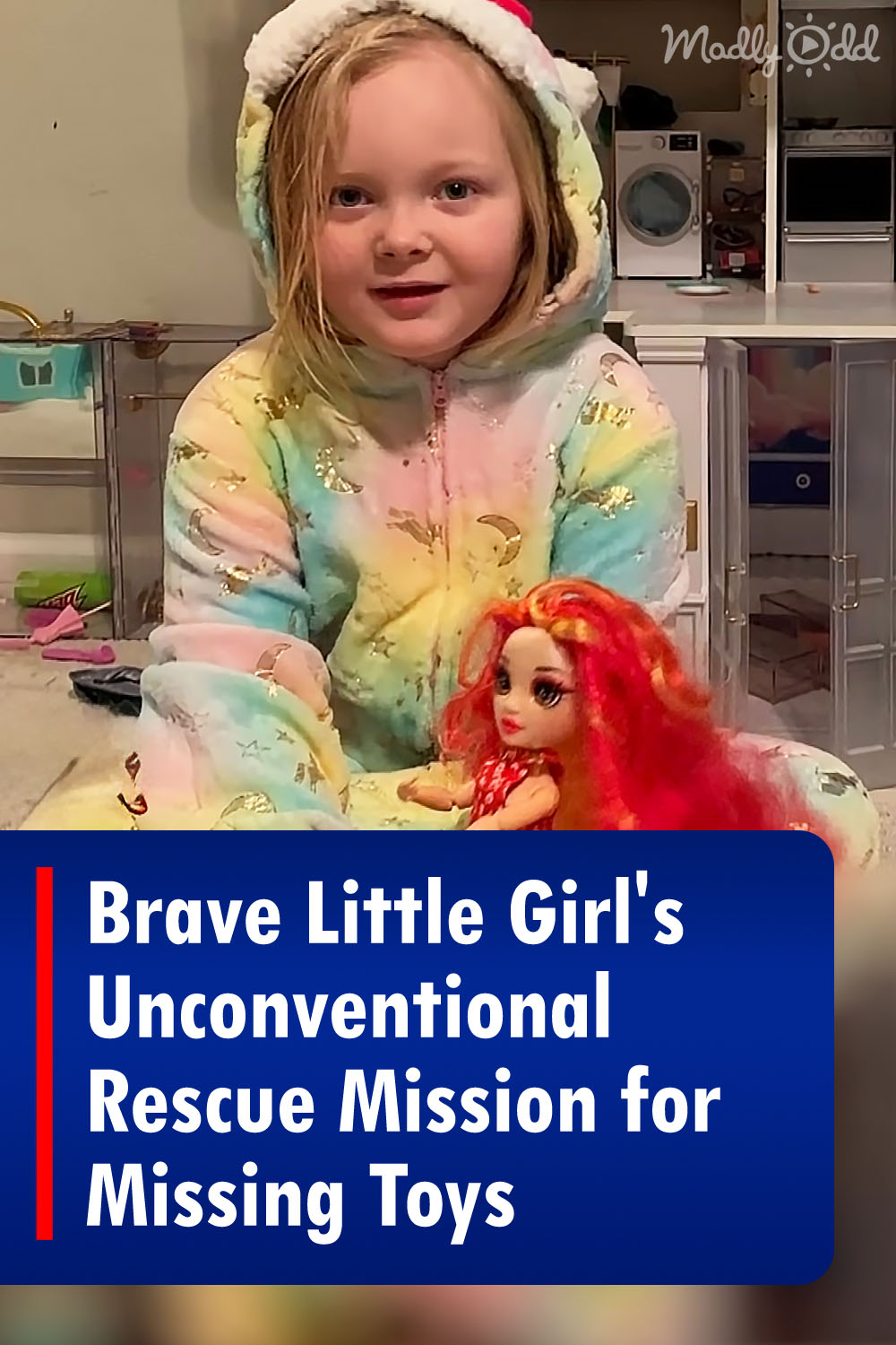 Brave Little Girl’s Unconventional Rescue Mission for Missing Toys