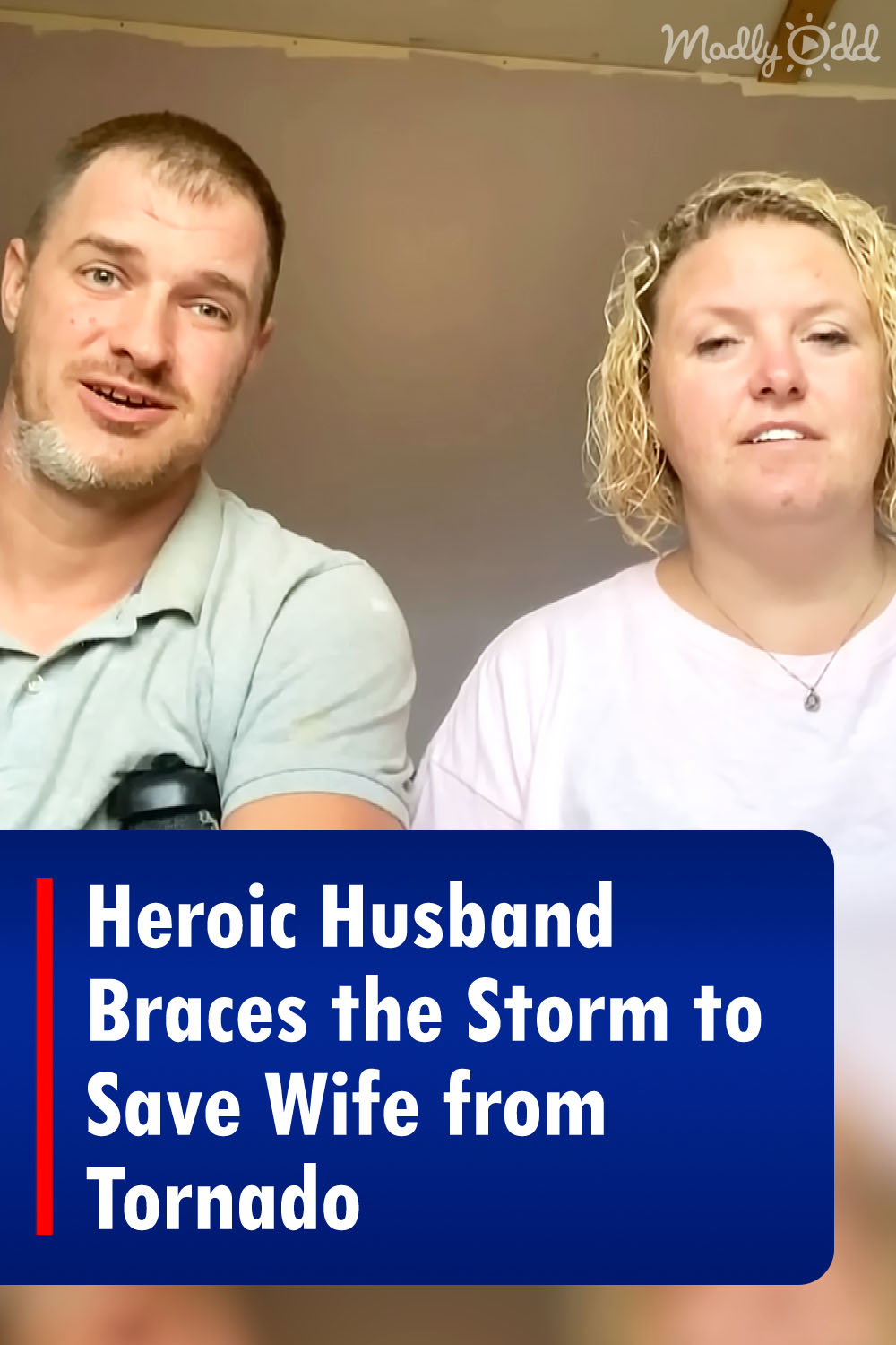 Heroic Husband Braces the Storm to Save Wife from Tornado