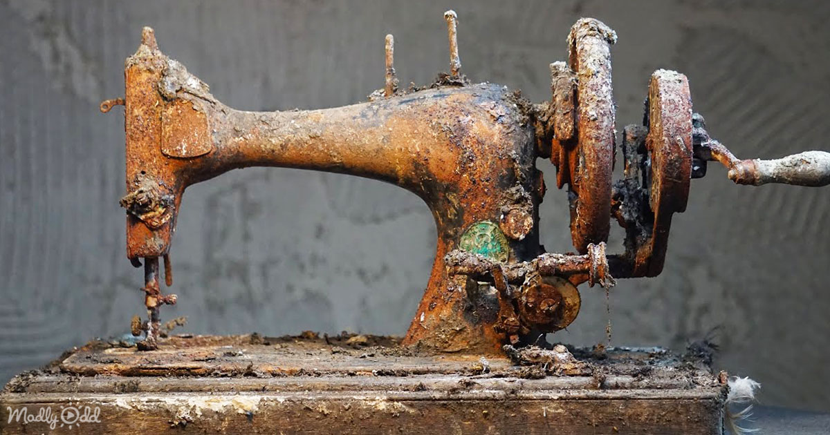Historic 1894 SINGER sewing machine brought back to life in stunning ...