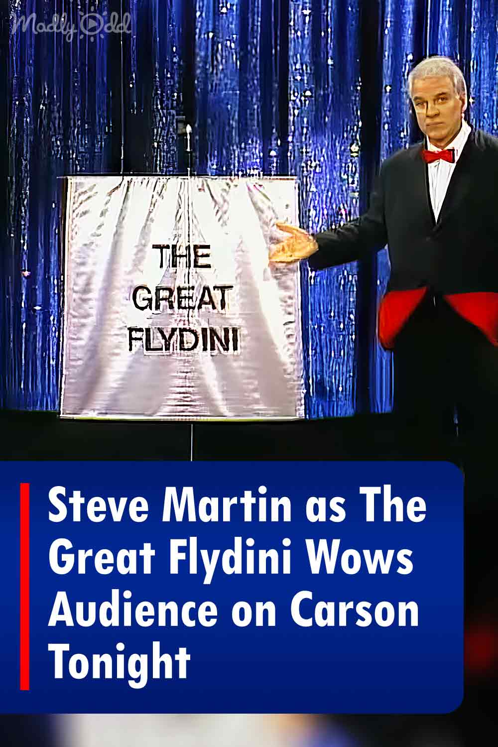 Steve Martin as The Great Flydini Wows Audience on Carson Tonight ...