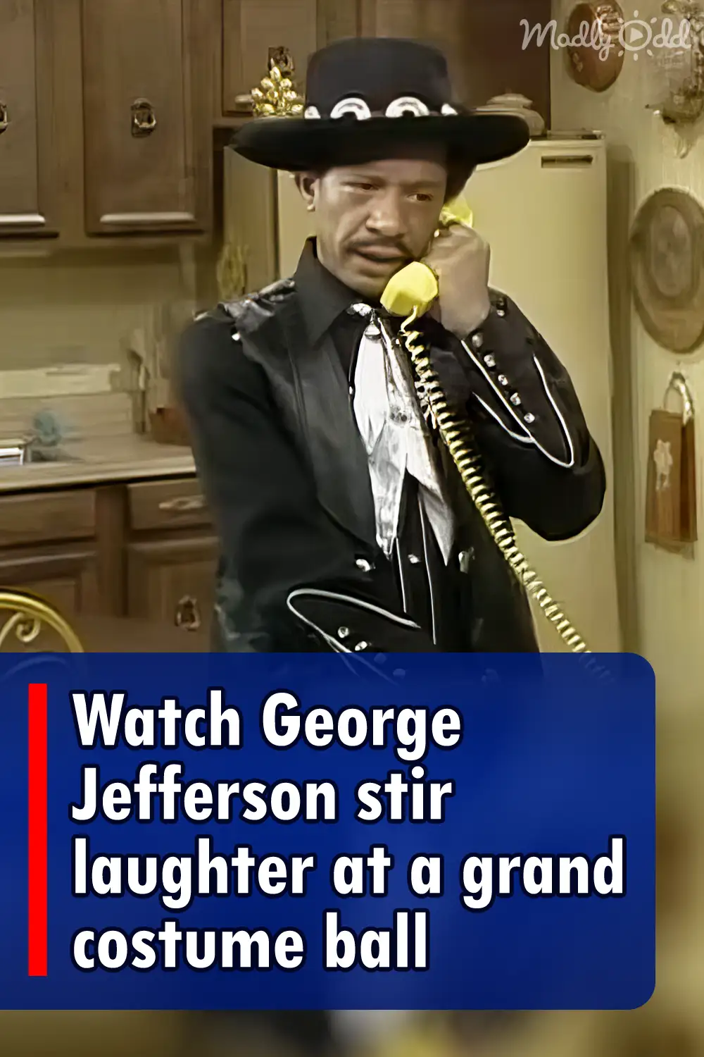Watch George Jefferson stir laughter at a grand costume ball