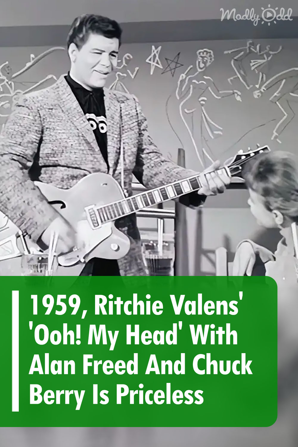 1959, Ritchie Valens’ ‘Ooh! My Head’ With Alan Freed And Chuck Berry Is ...